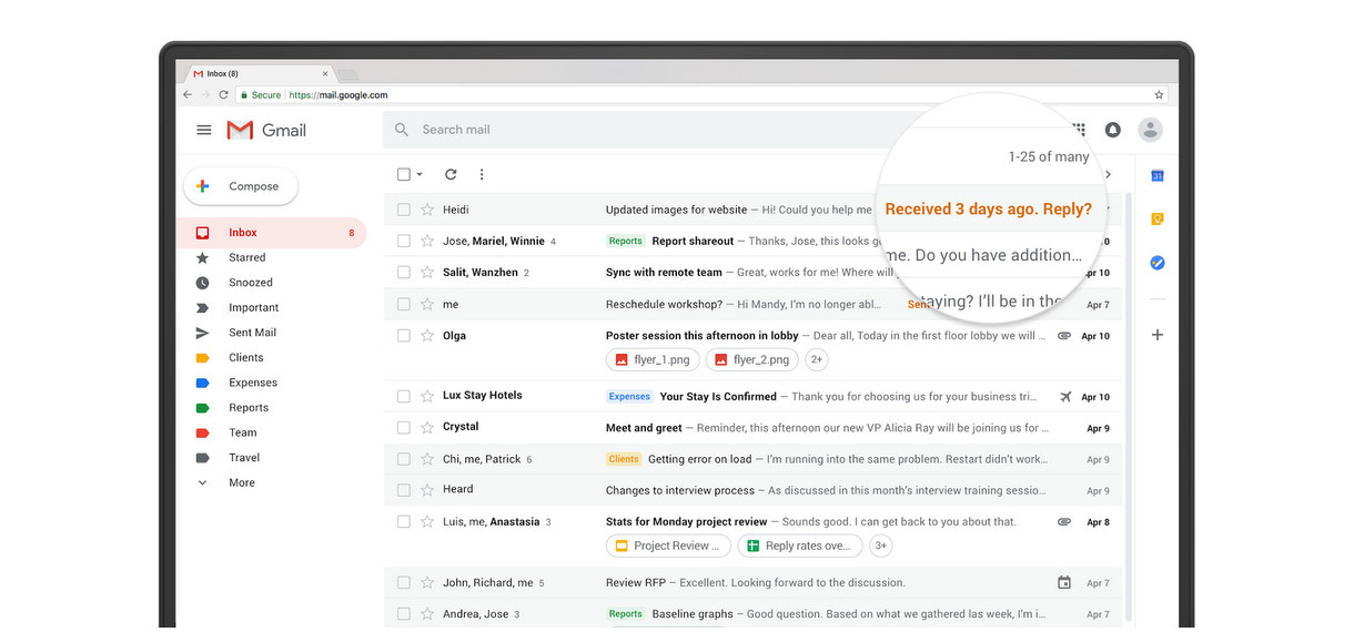Google anuncia un rediseño de Gmail con nueva interfaz, mensajes ...