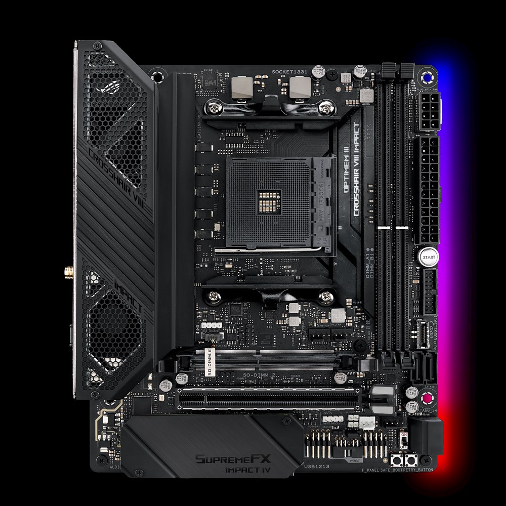 Asus X570 ROG Crosshair VIII Impact: características, especificaciones y precios | Geektopia
