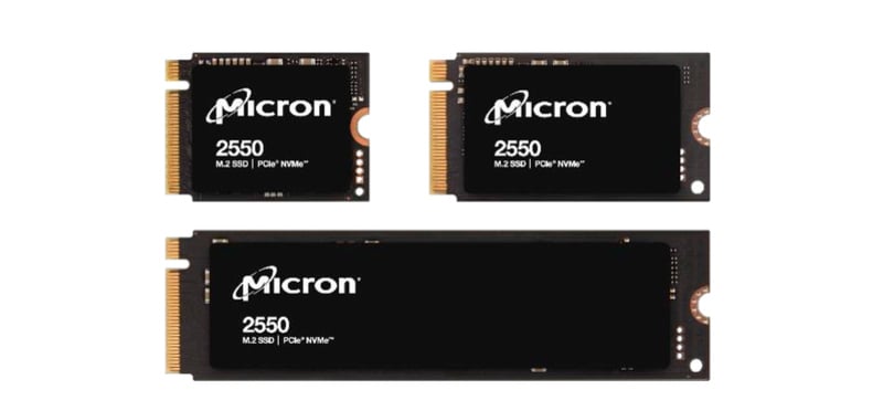 Micron presenta la serie 2550 de SSD tipo PCIe 4.0, la primera con NAND ...