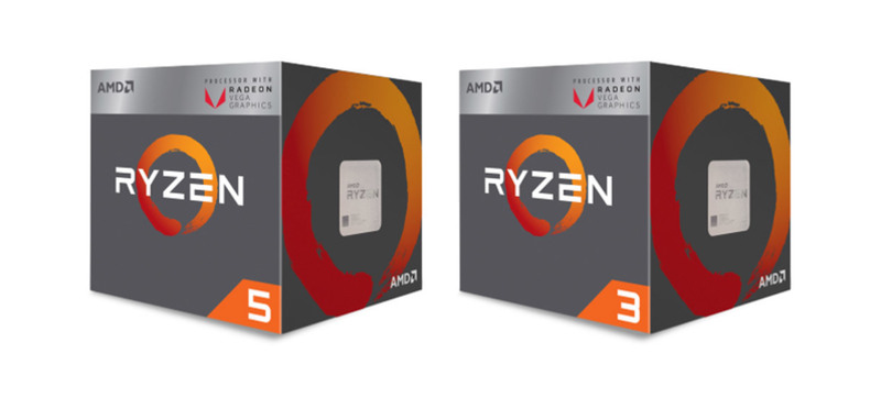 Los Ryzen 3 3200G y Ryzen 5 3400G solo aportarían mayores frecuencias ...